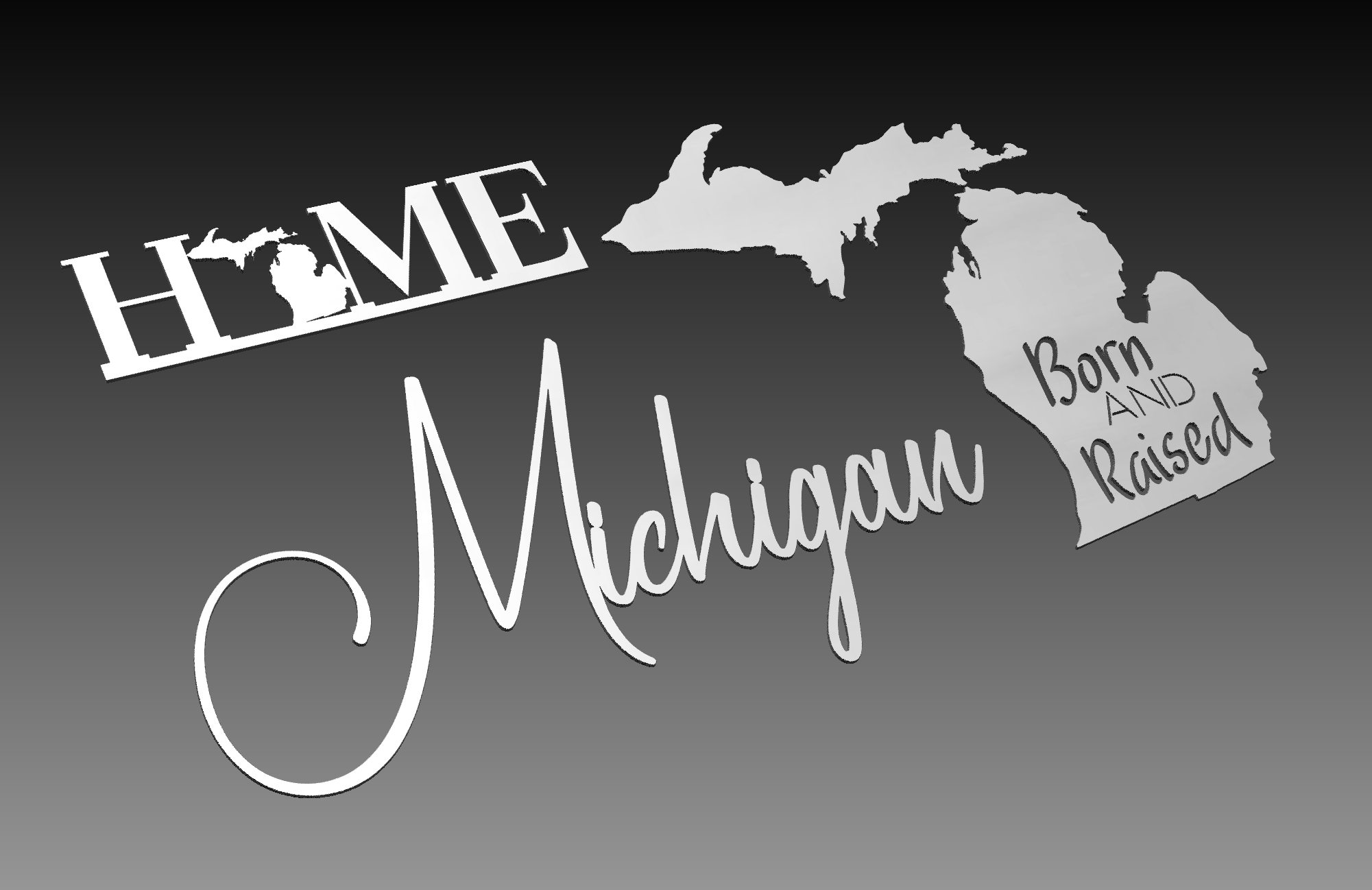 Michigan State Theme - DXF Cut Ready File Collection – Hytek Tools ...