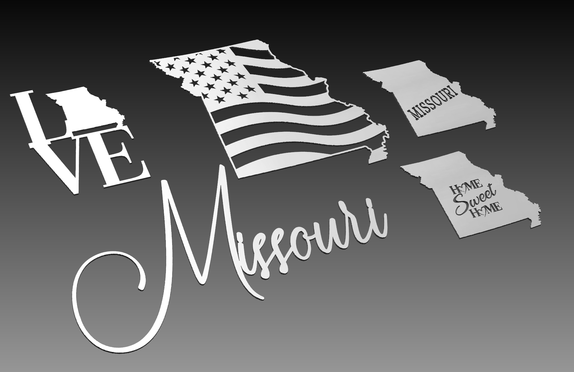Missouri State Theme - DXF Cut Ready File Collection – Hytek Tools ...