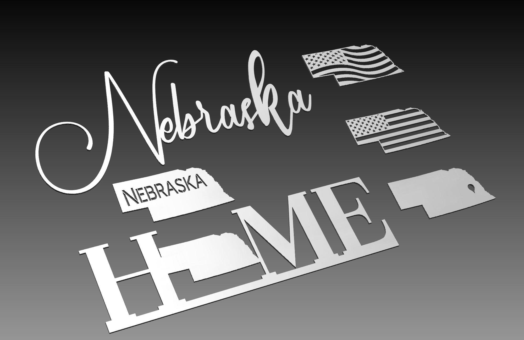 Nebraska State Theme - DXF Cut Ready File Collection – Hytek Tools ...