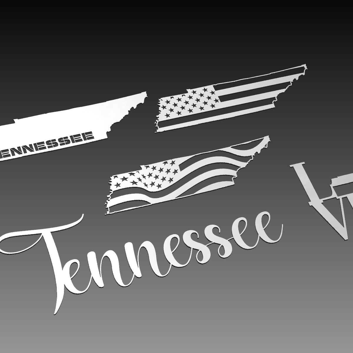 Tennessee Theme - DXF Cut Ready File Collection – Hytek Tools - Fiber ...