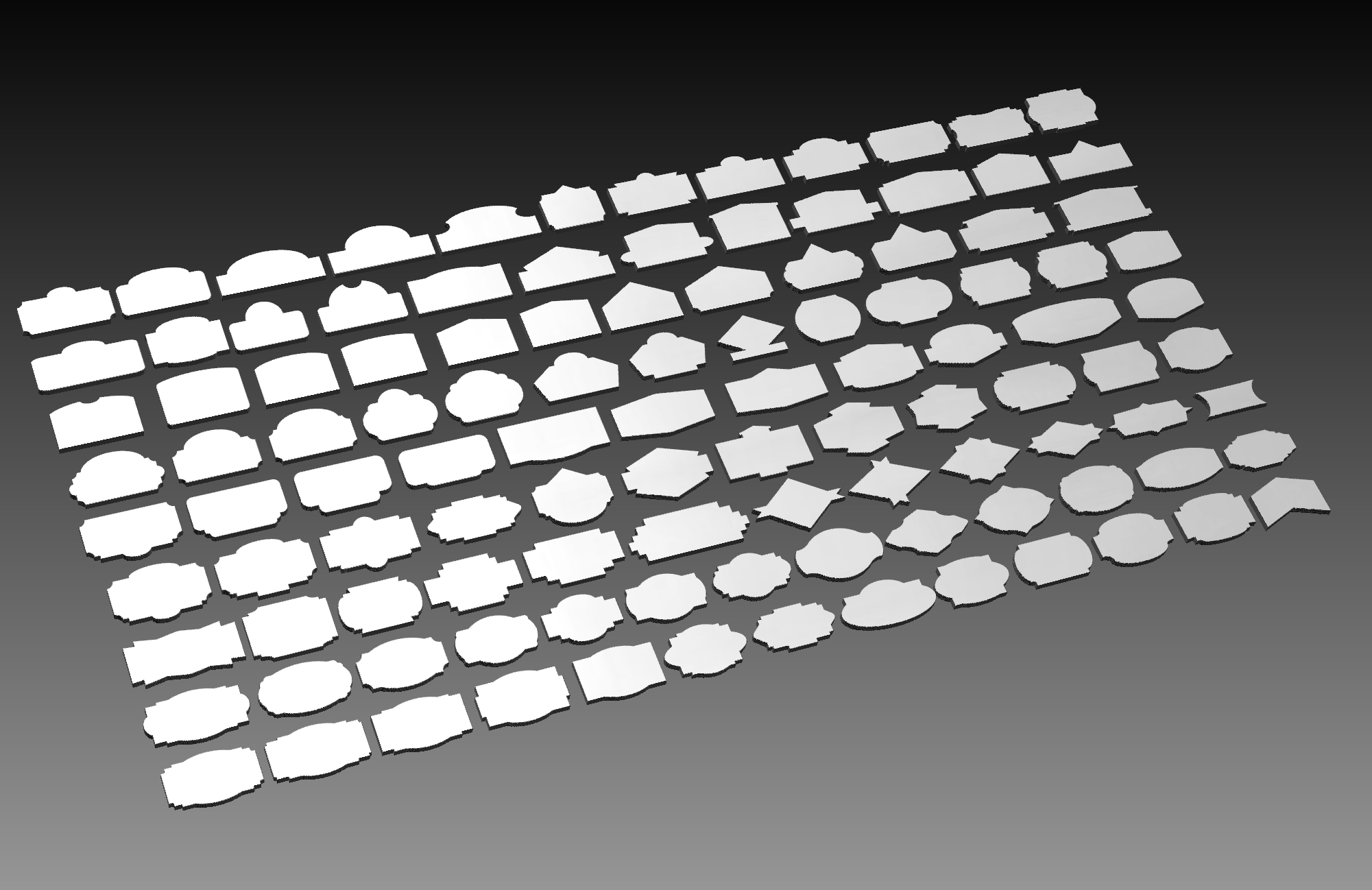 Classic Sign Shapes Set - Cut Ready DXF File Collection – Hytek Tools ...