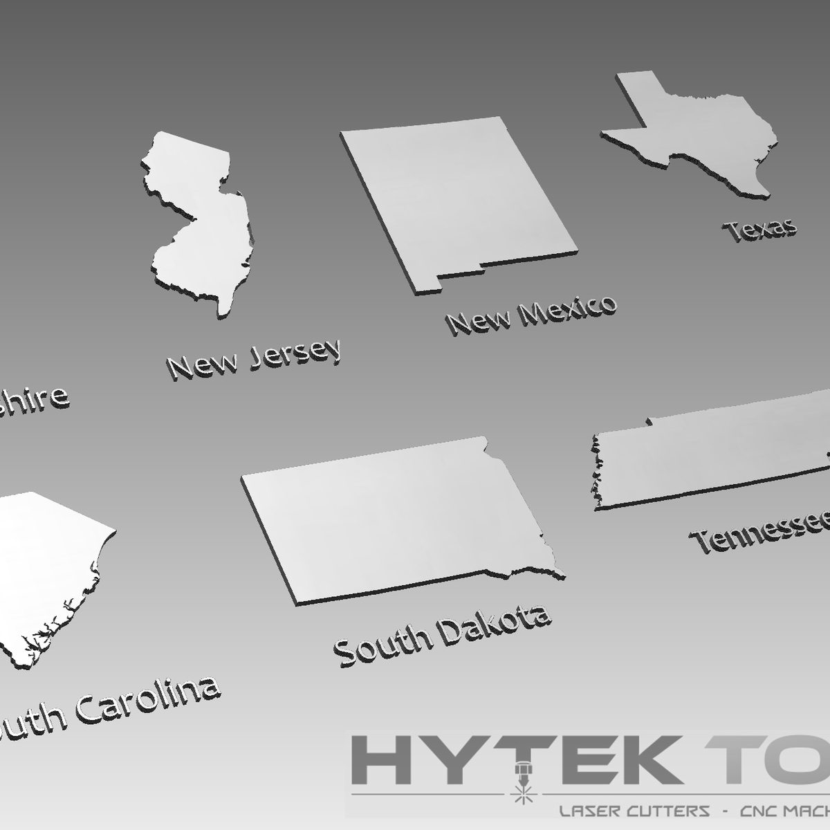 Basic 50 USA States Theme - Cut Ready DXF File Collection – Hytek Tools ...