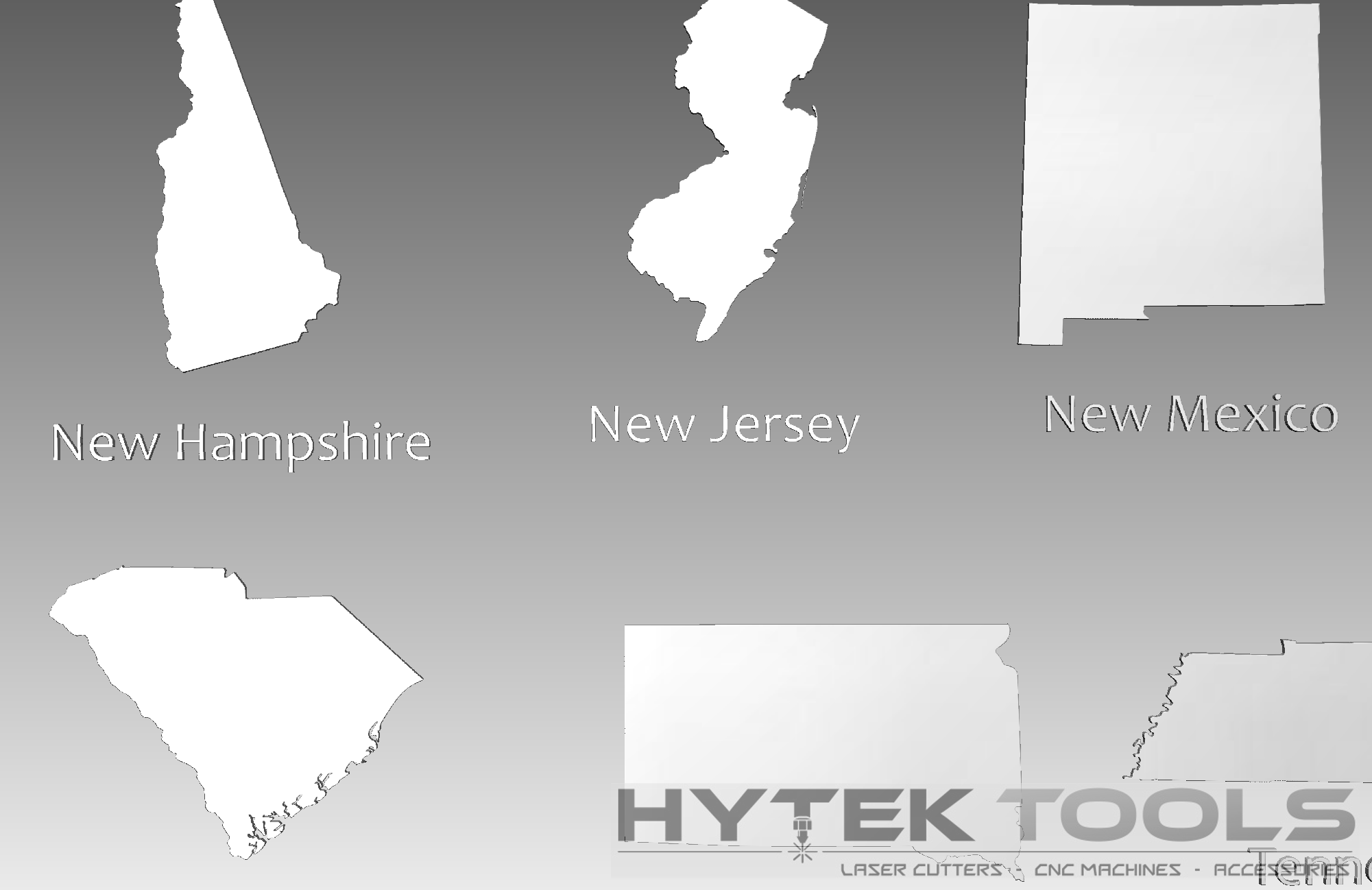 Basic 50 USA States Theme - Cut Ready DXF File Collection – Hytek Tools ...