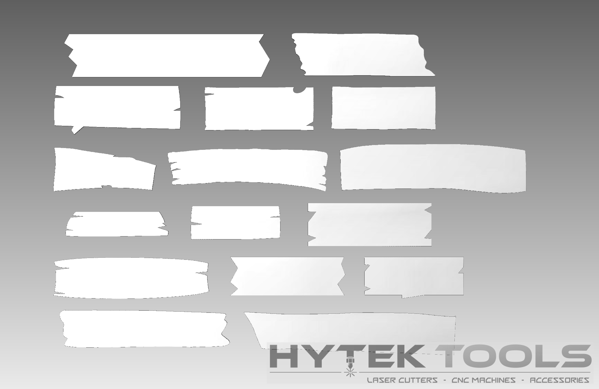 Rustic Sign Shapes 200 Set - DXF Cut Ready File Collection – Hytek ...