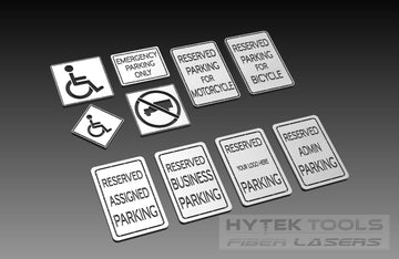 Parking Signs - DXF Cut Ready File Collection – Hytek Tools - Fiber ...