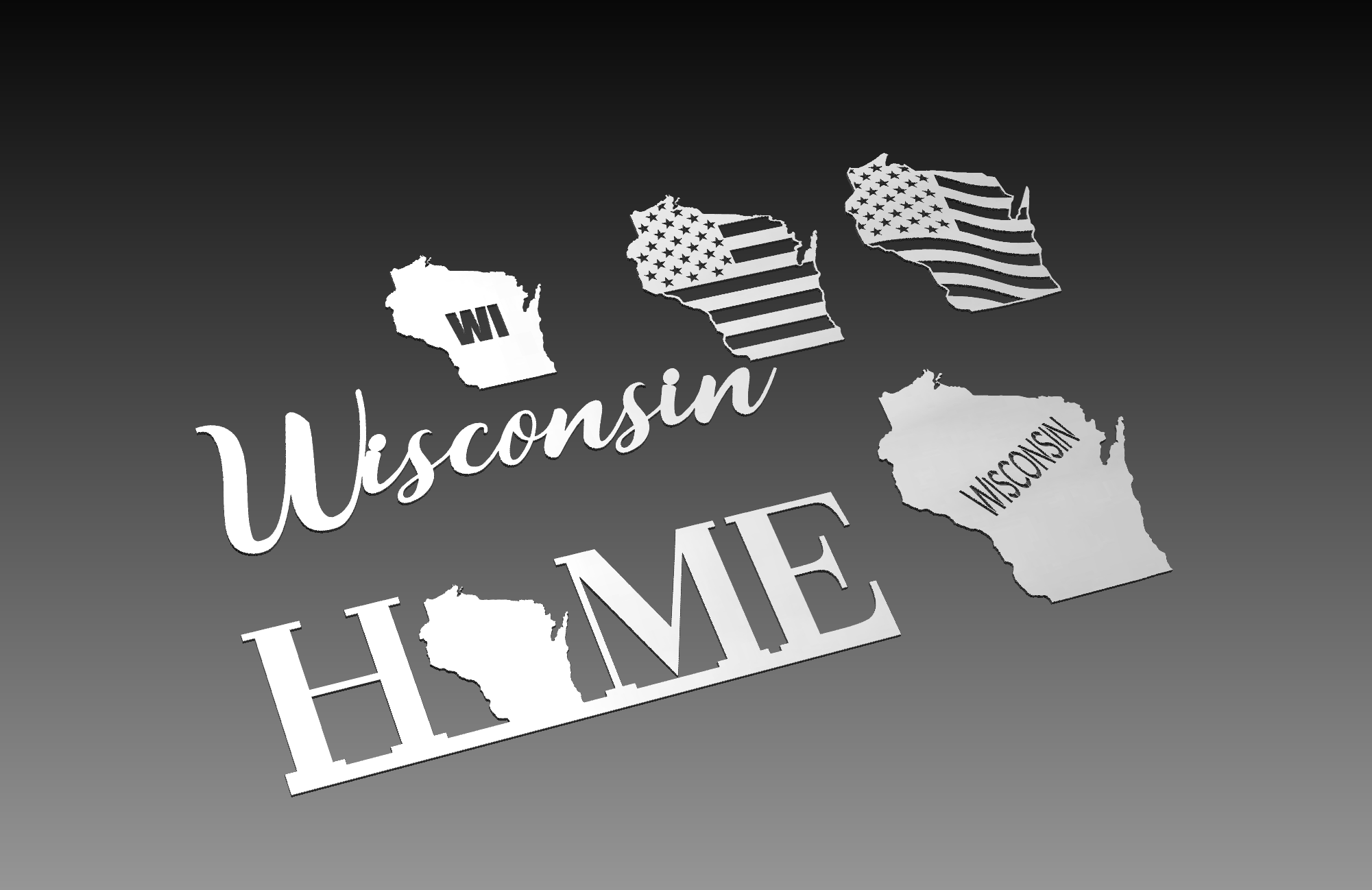 Wisconsin Theme - Cut Ready File Collection – Hytek Tools - Fiber Laser ...